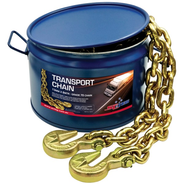 Super Heavy Duty Transport Chain Kits - 13mm x 6m - 9000kg LC