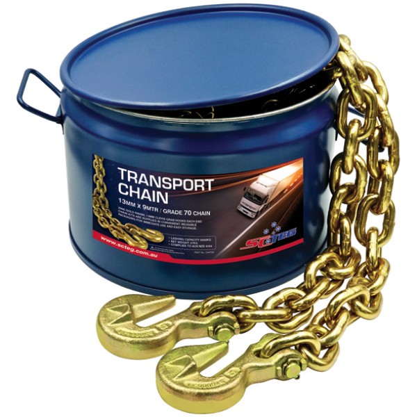 Super Heavy Duty Transport Chain Kits - 13mm x 9m - 9000kg LC
