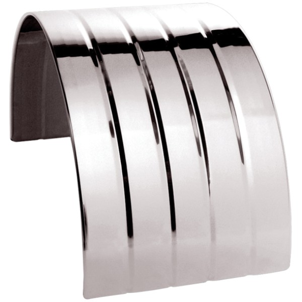 Lelox Low Profile 16" Steel Reinforced Rolled Edge Mudguard - Stainless ...