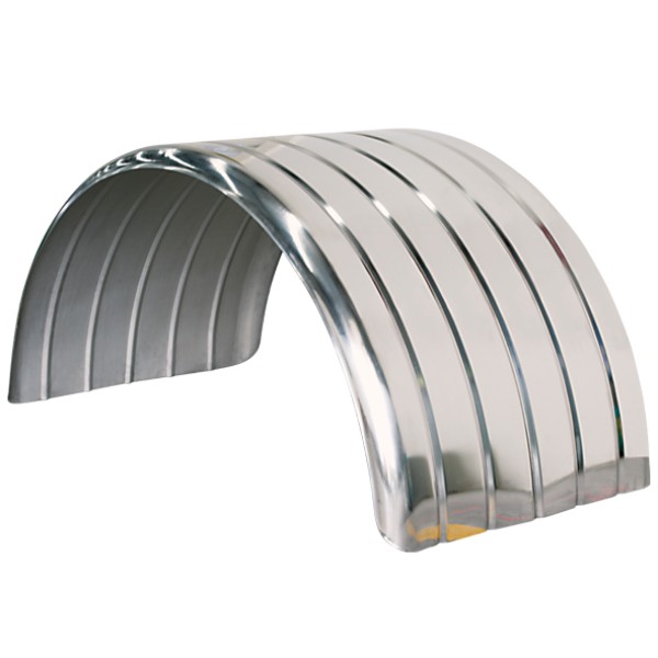 Lelox Ribbed Mudguard - Stainless Steel