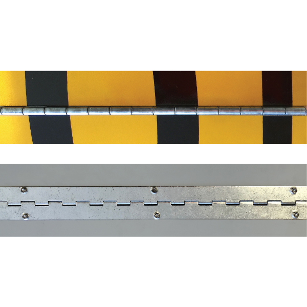 LONG VEHICLE Hinged 1200 x 300mm Reflective Sign - Aluminium Plate