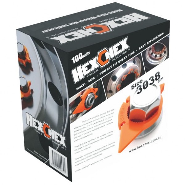 HEX CHEX WHEEL NUT TORQUE INDICATOR - 23 TO 30mm
