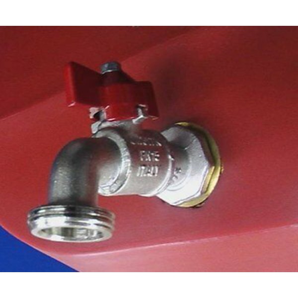 Dynaplas Water Tank, Black Plastic With Stainless Steel Tap - 60 Litre