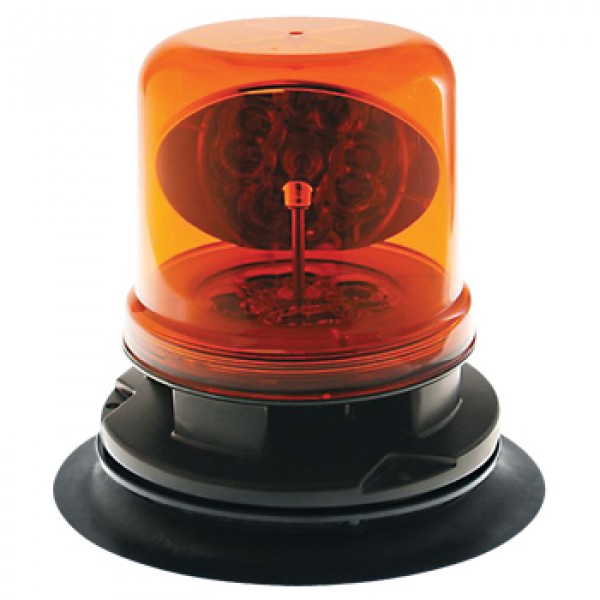 LED Rotating Beacon With Magnetic Base - Amber