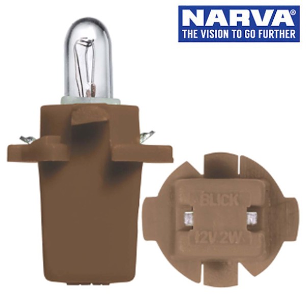 Narva 47798 - 24V 1.2W B8.7D Brown Base Dash Panel Globe