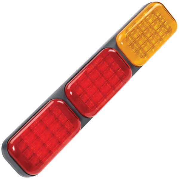 Narva Model 41 LED Rear Direction Triple Lamps with Grey Housing & 0.5m ...