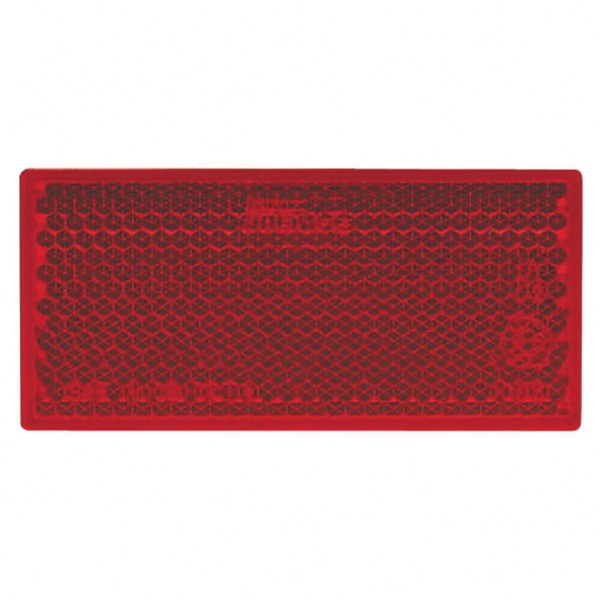 Self Adhesive Reflector 70 x 33mm - Red
