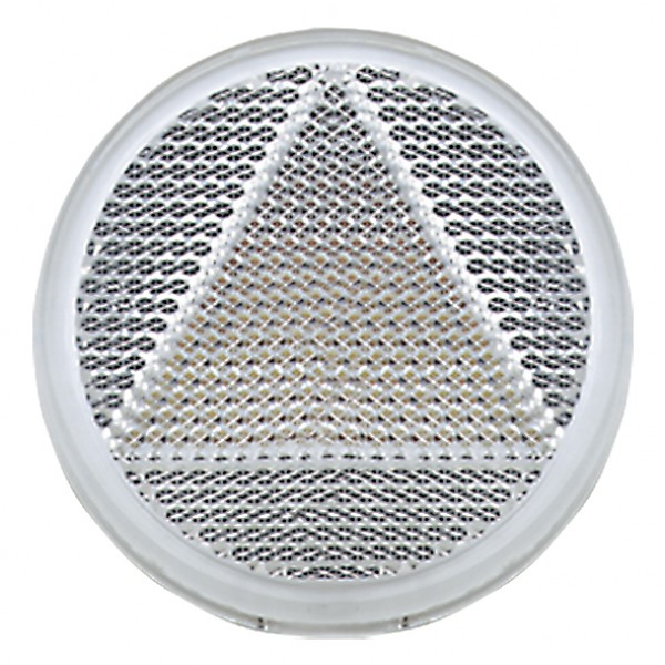 Round Retro Reflector Self Adhesive 65mm - White