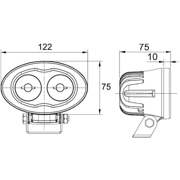 ZETA Industrial Spec LED Work Light - 1800 Lumens