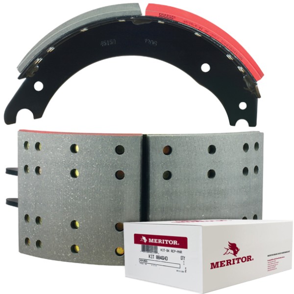 Meritor-Euclid MG2 Lined Brake Shoe - Q Brake - 16.5” x 7”