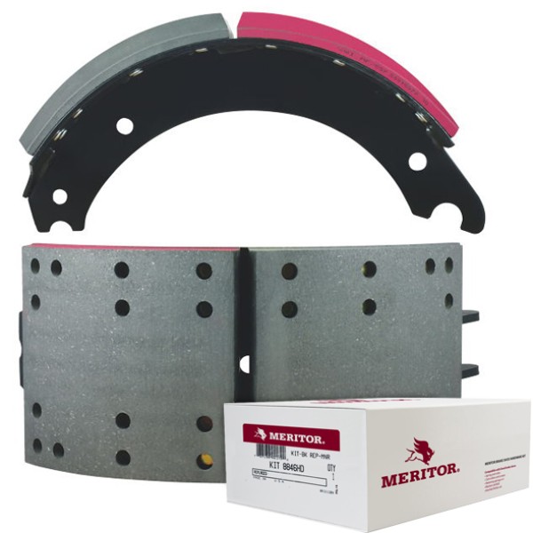 Meritor-Euclid MG2 Lined Brake Shoe - Q Plus - 16.5” x 7”. Comes with ...