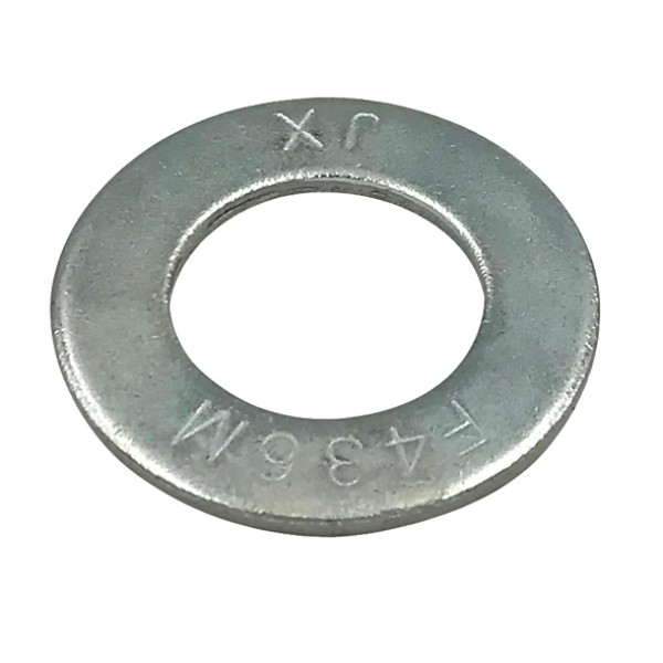 Hardened Flat Washer. Zinc Plated. - M20