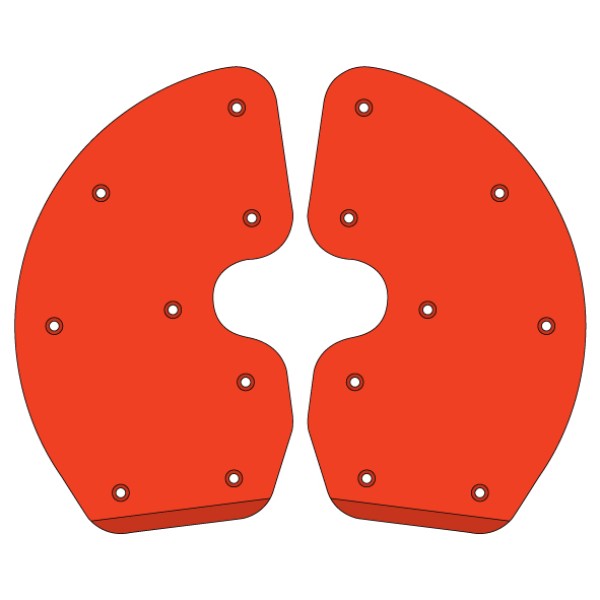 Turntable Lube Plate - Fuwa K-Hitch Fleet Master - 2 Piece