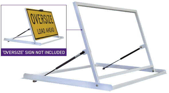 Pilot Vehicle Escort Sign Holder & Mounting Kit