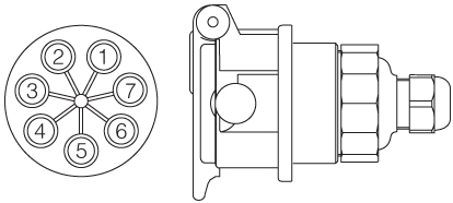 12V EBS Socket - 7 Pin