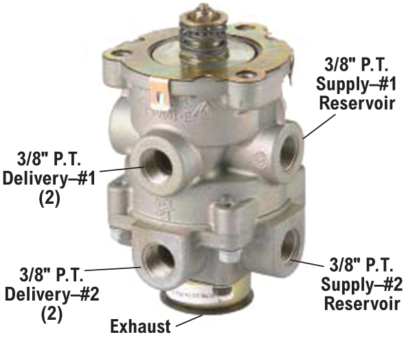 E6 Dual Foot Brake Valve - Basic