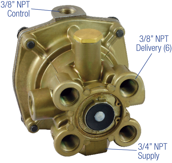 Relay Valve 6 Port - Sealco