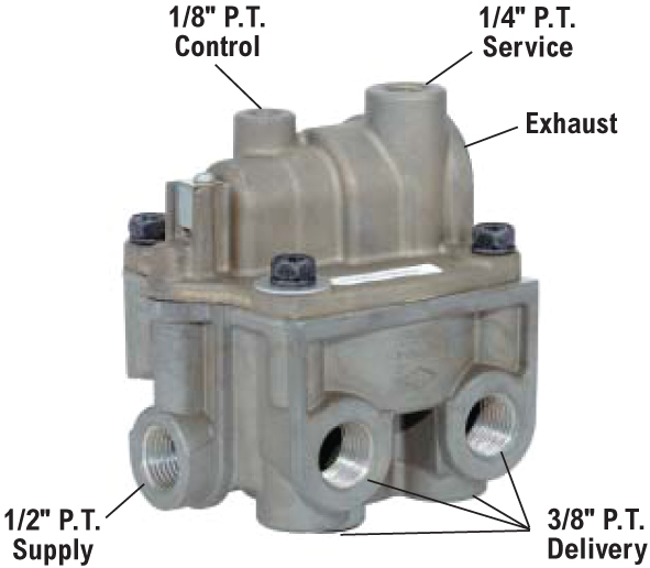 BP-R1 Bobtail Brake Relay Valve