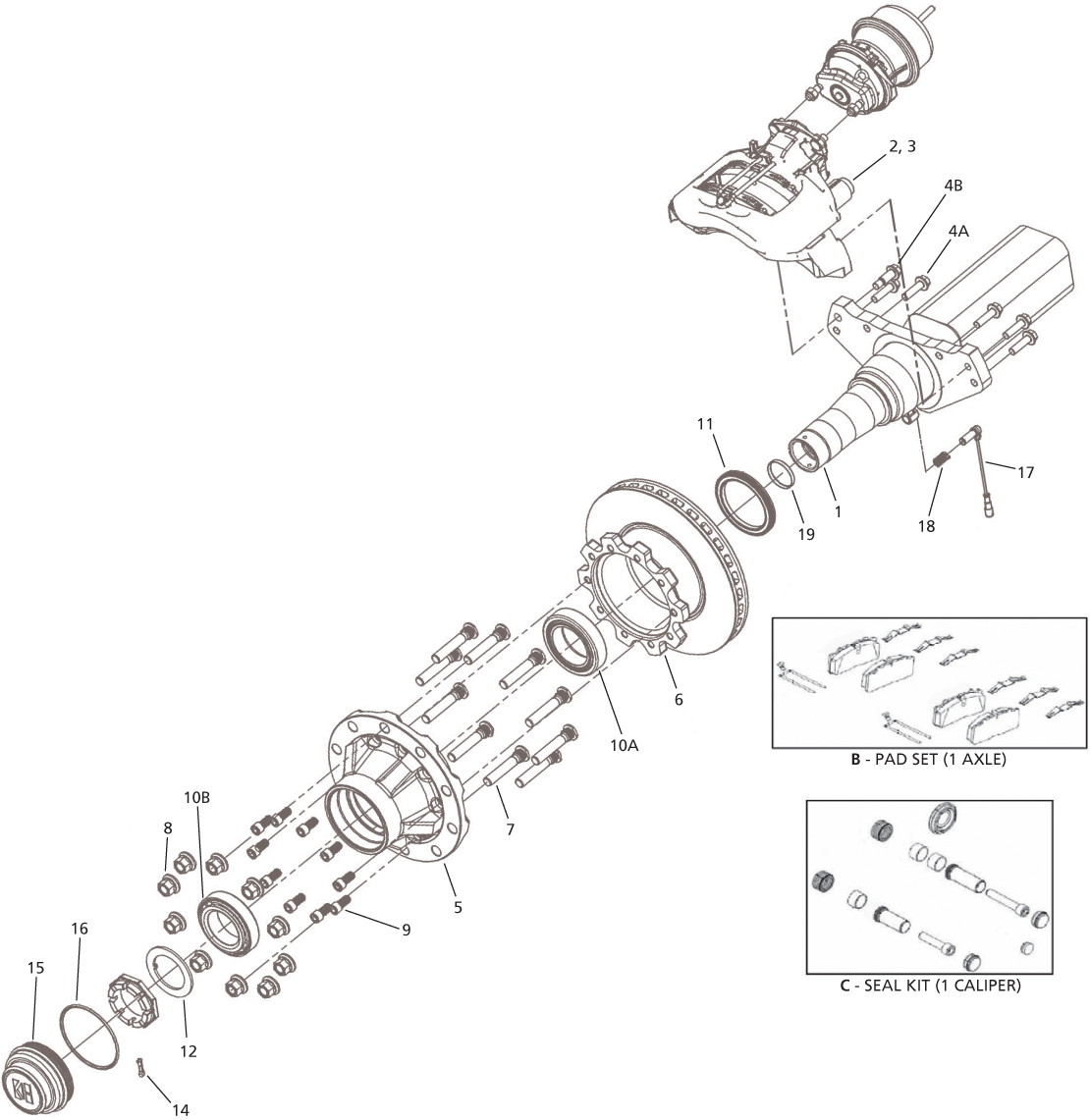 Fuwa FB24 HD Disc Brake Axle