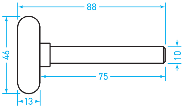 Sliding Post Roller - Suit Whiting