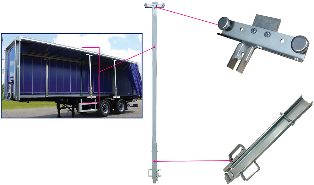 Top Roller Assembly for Sliding Post. Suits - Freighter FR801138