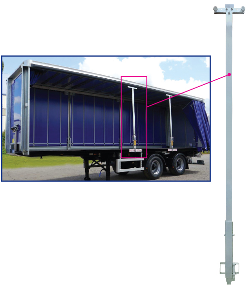 Curtain Sider Sliding Post Assembly. Suits - Freighter FR800859AY