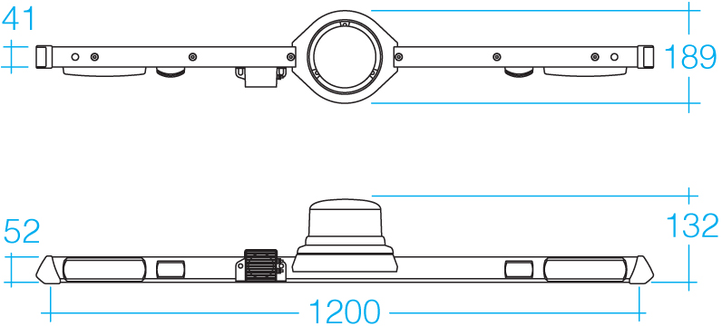 Narva LED Low Profile Rotating Strobe Utility Bar - 1.2m