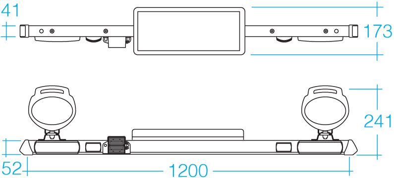 Narva Utility Bar with LED Light Box & ‘Mini Senator’ LED Work Lamps ...