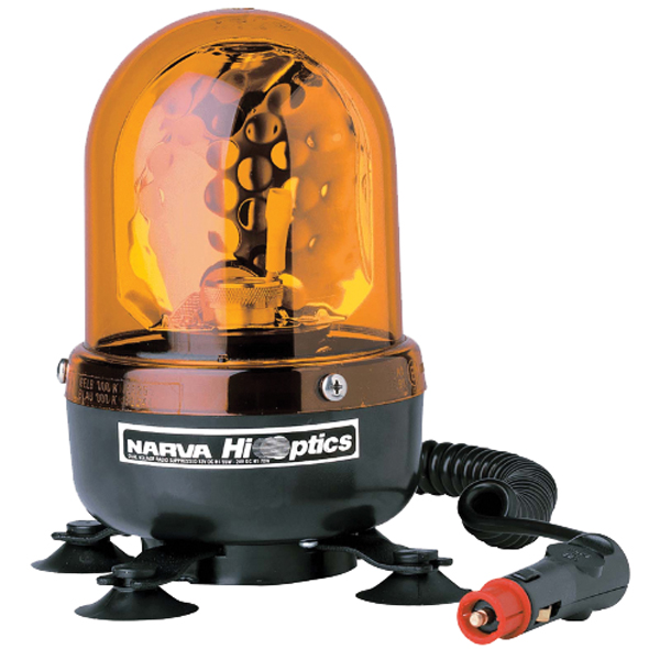NARVA Halogen Hi Optics ‘Baby Flex’ Rotating Beacons - Amber