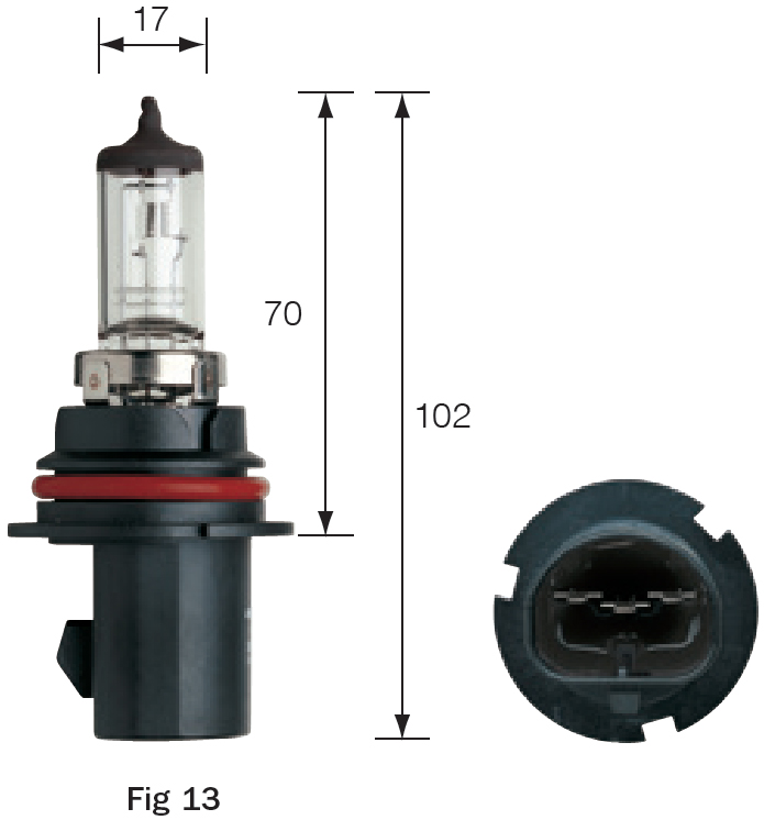 HB3 / HB4 / HB5 Halogen Globes