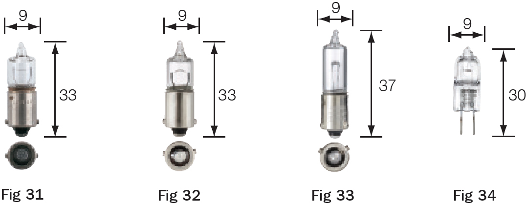 Miniature Halogen Globes