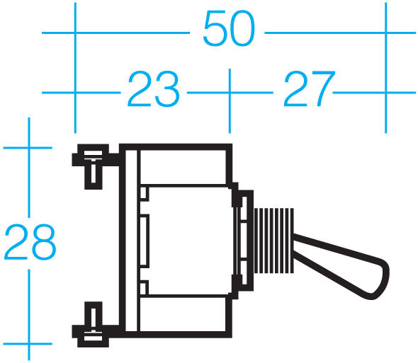 Off/On Metal Toggle Switch - Narva
