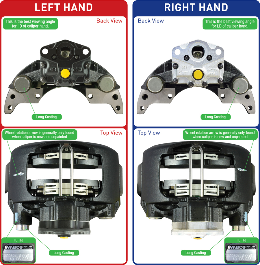 Brake Caliper ID Chart