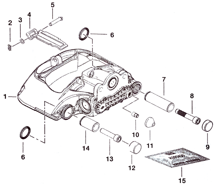 Knorr Bremse / BPW SK7 22.5" Rationalised Brake Caliper - 0º / Left Hand