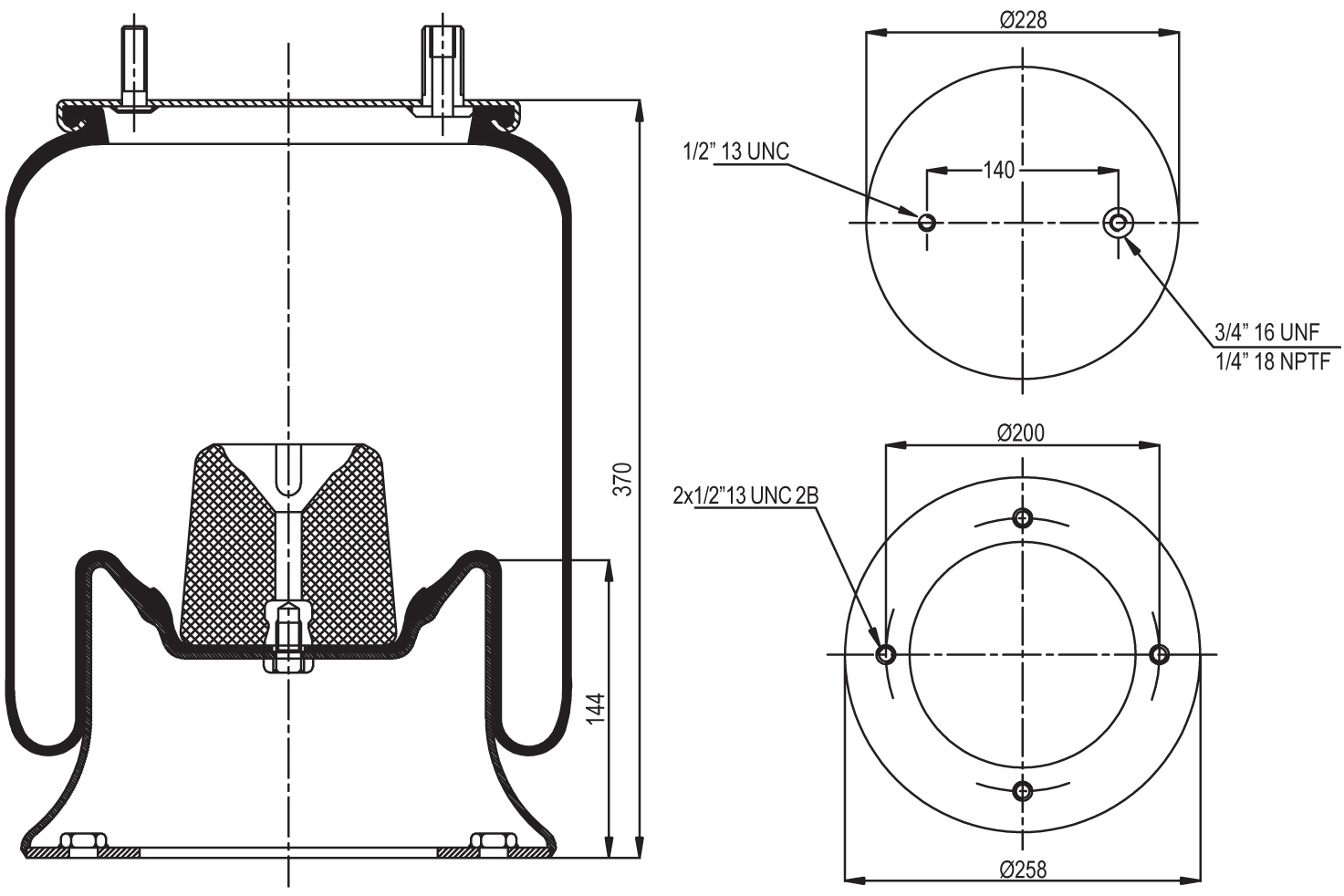 Air Spring Assembly - York, Reyco, etc / Trailer | Truck and Trailer Spares