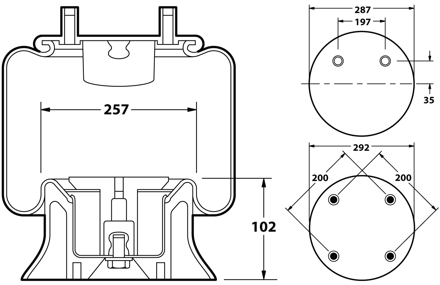 Air Spring Assembly - HT300 Hendrickson
