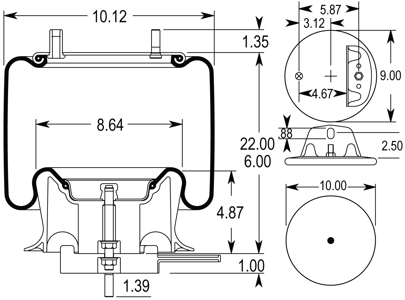 Air Spring Assembly - Primax Hendrickson