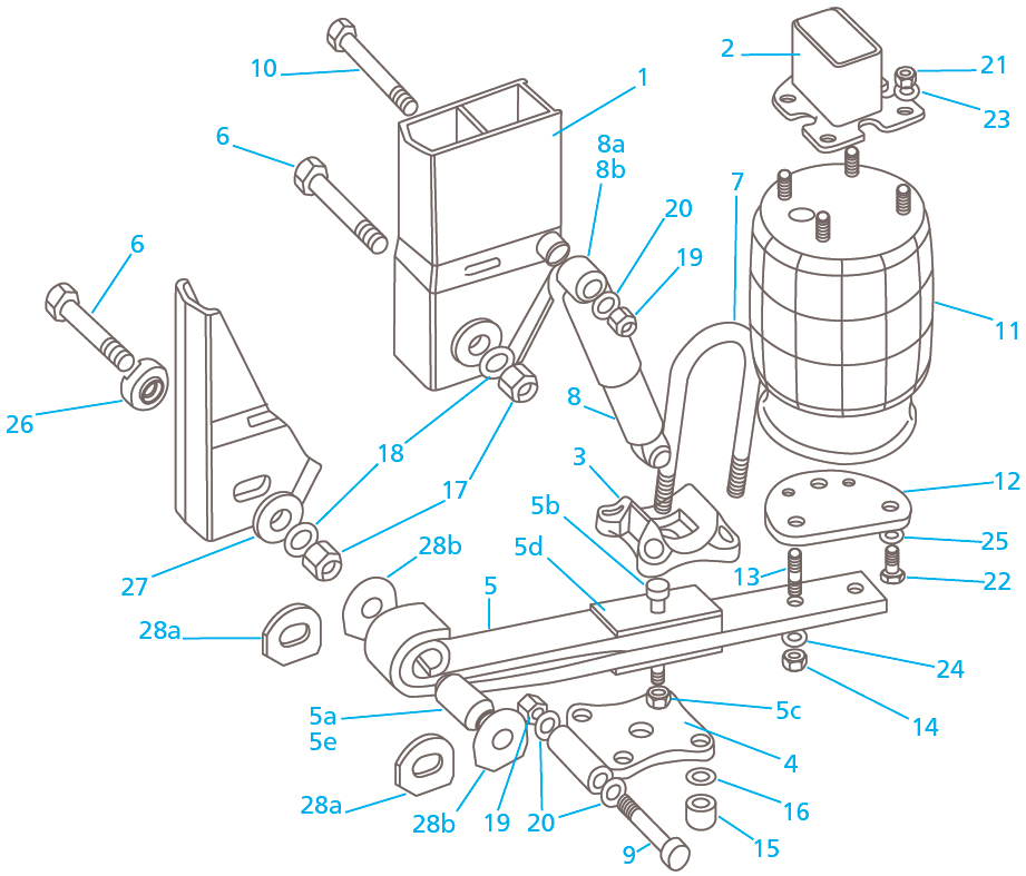 Meritor Flexair FL11000 - Underslung Air Suspension