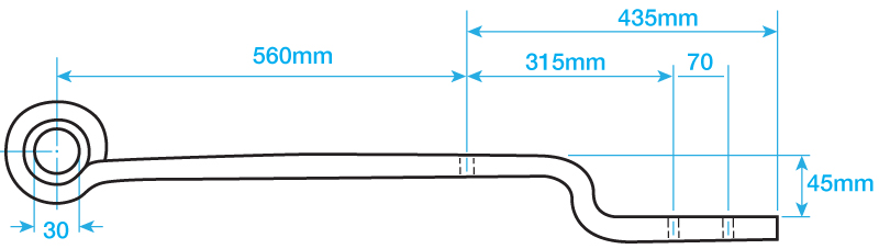 Parabolic Spring Single / Straight - SAF Holland