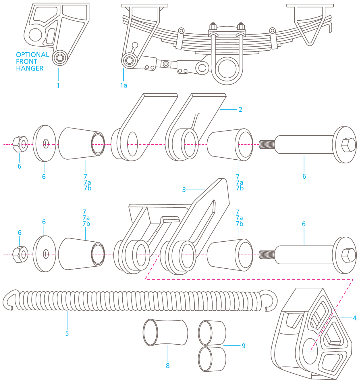 Pivot Type Drawbar Castings