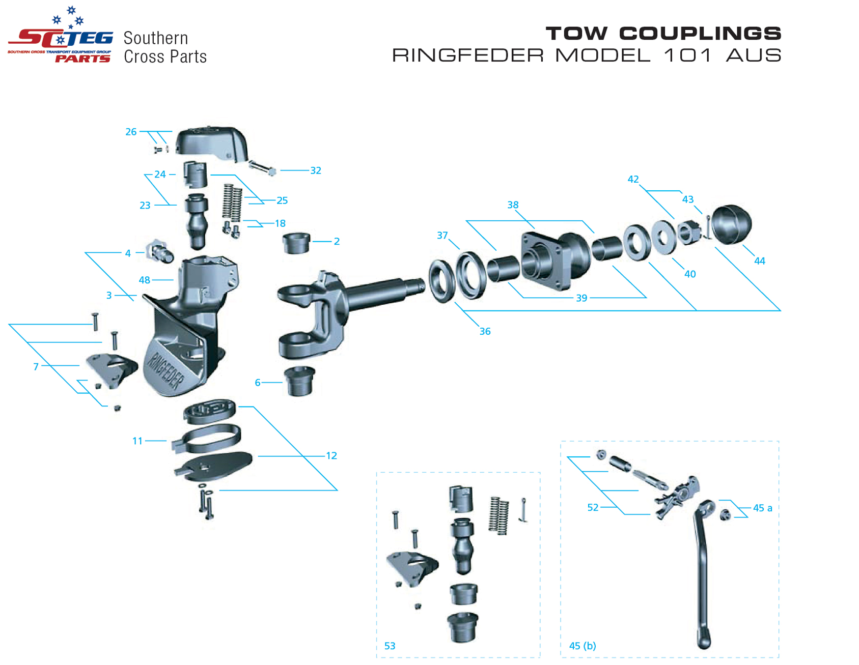 Ringfeder 50mm Wear Pad Kit