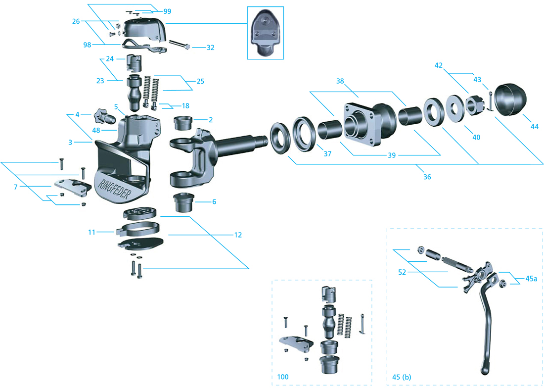 Tow Coupling Parts - Ringfeder 303 AUS