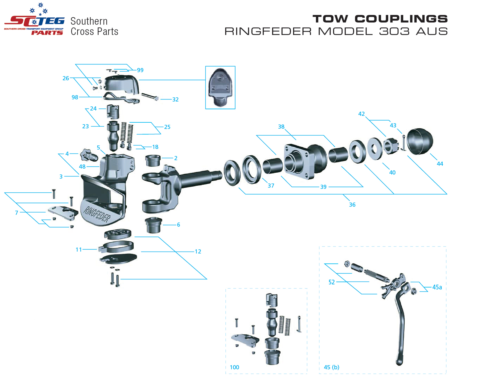 Ringfeder 50mm Wear Pad Kit