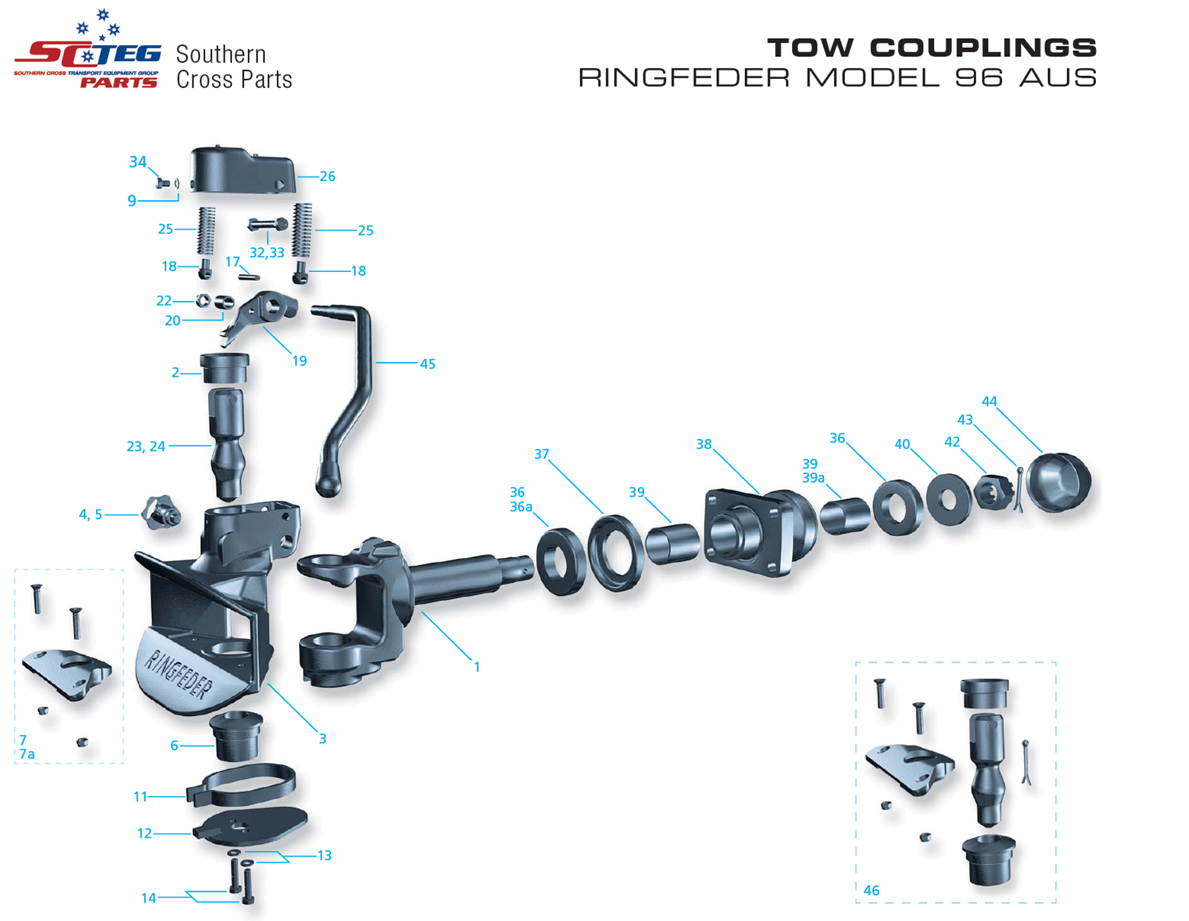 Ringfeder 50mm Wear Pad Kit