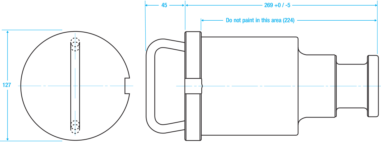 50mm Drop In King Pin - Drake 032738 | Truck and Trailer Spares