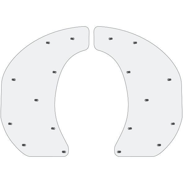 Turntable Lube Plate - Holland FW331 - 2 Piece